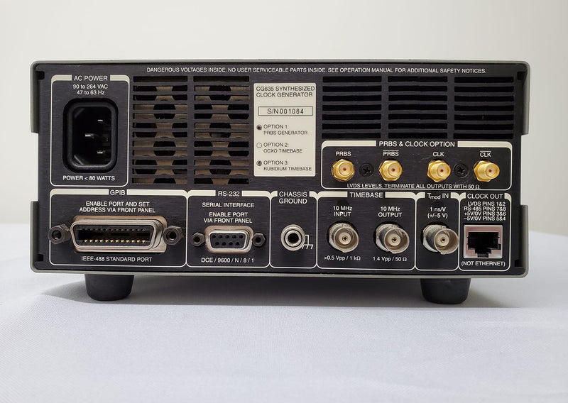 Stanford Research Systems (SRS) CG 365 Synthesized Clock Generator ...
